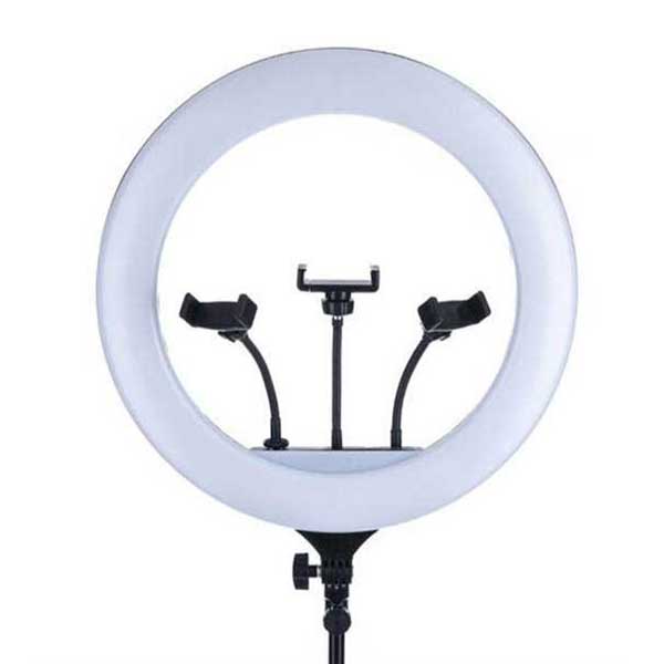 رینگ لایت قطر 45 سانت YQ-460B + سه پایه | فروشگاه انس کالا